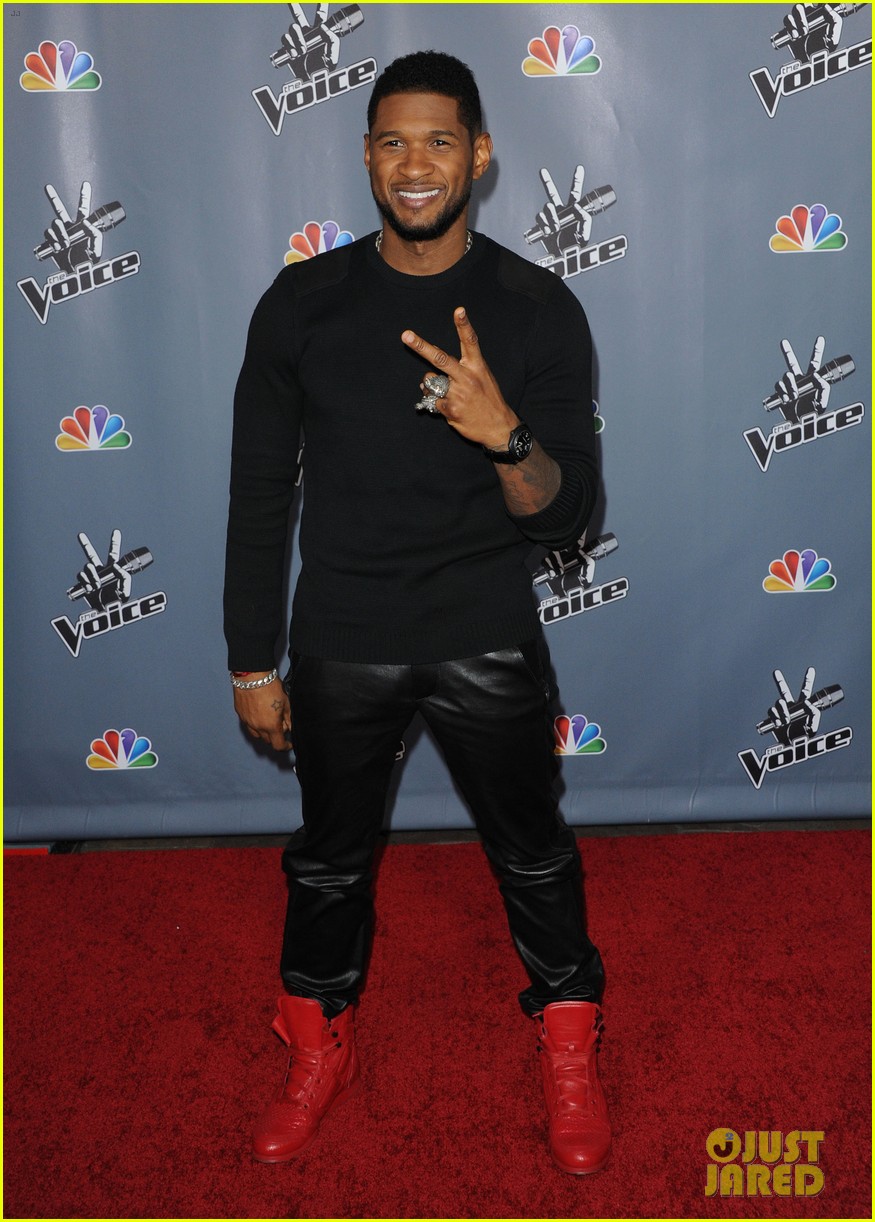 Christina Aguilera & Usher: 'The Voice' Season 4 Screening in Hollywood ...