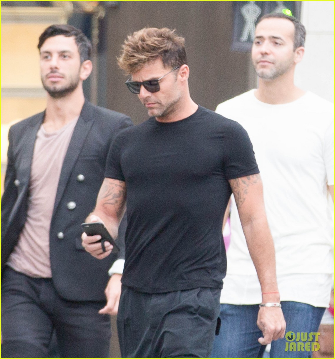 Full Sized Photo of ricky martin boyfriend jwan yosef grab lunch after ...