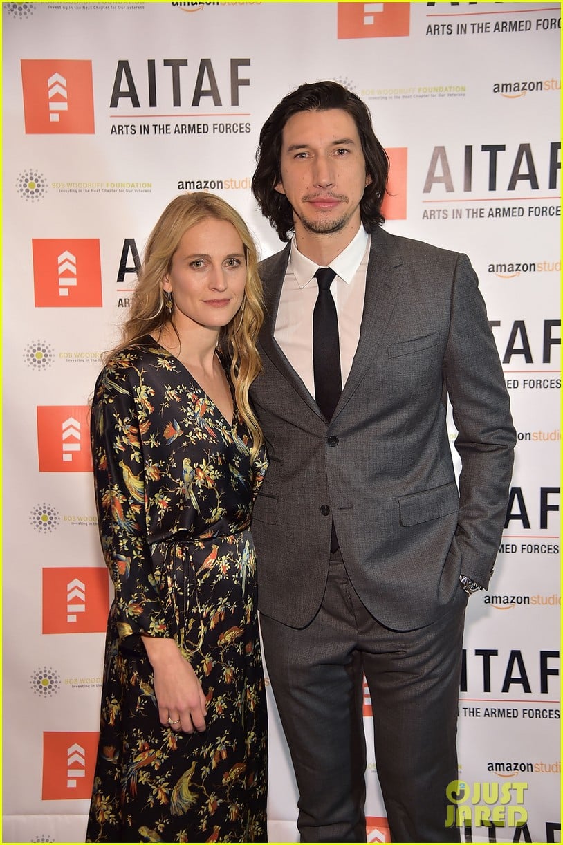 Full Sized Photo of adam driver wife joanne tucker arts armed forces 04 ...